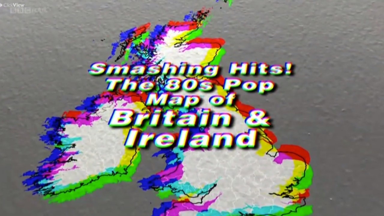 Smashing Hits! The 80s Pop Map of Britain and Ireland - ClickView