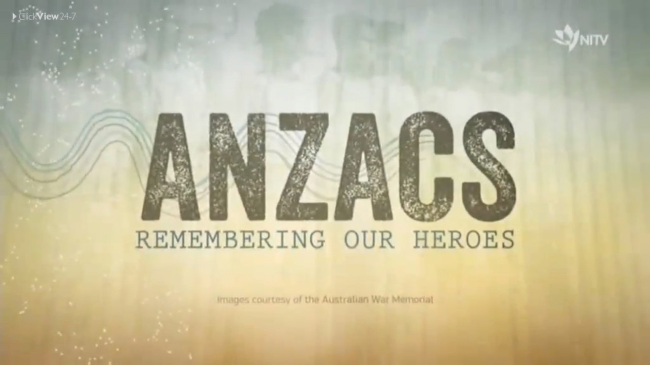 Anzacs: Remembering Our Heroes - Airs 7:15 PM 11 Nov 2018 on NITV - ClickView