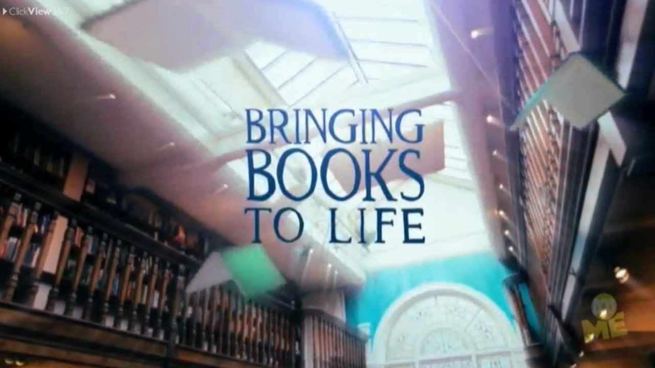 Bringing Books to Life - Airs 10:25 AM 29 Mar 2019 on ABC ME - ClickView